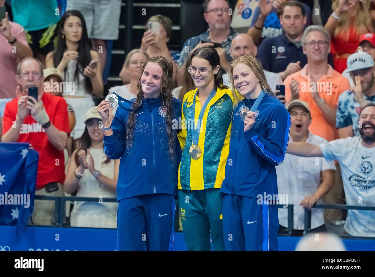 REGAN SMITH (USA), KAYLEE McKEOWN (AUS), and KATHERINE BERKOFF (USA ...