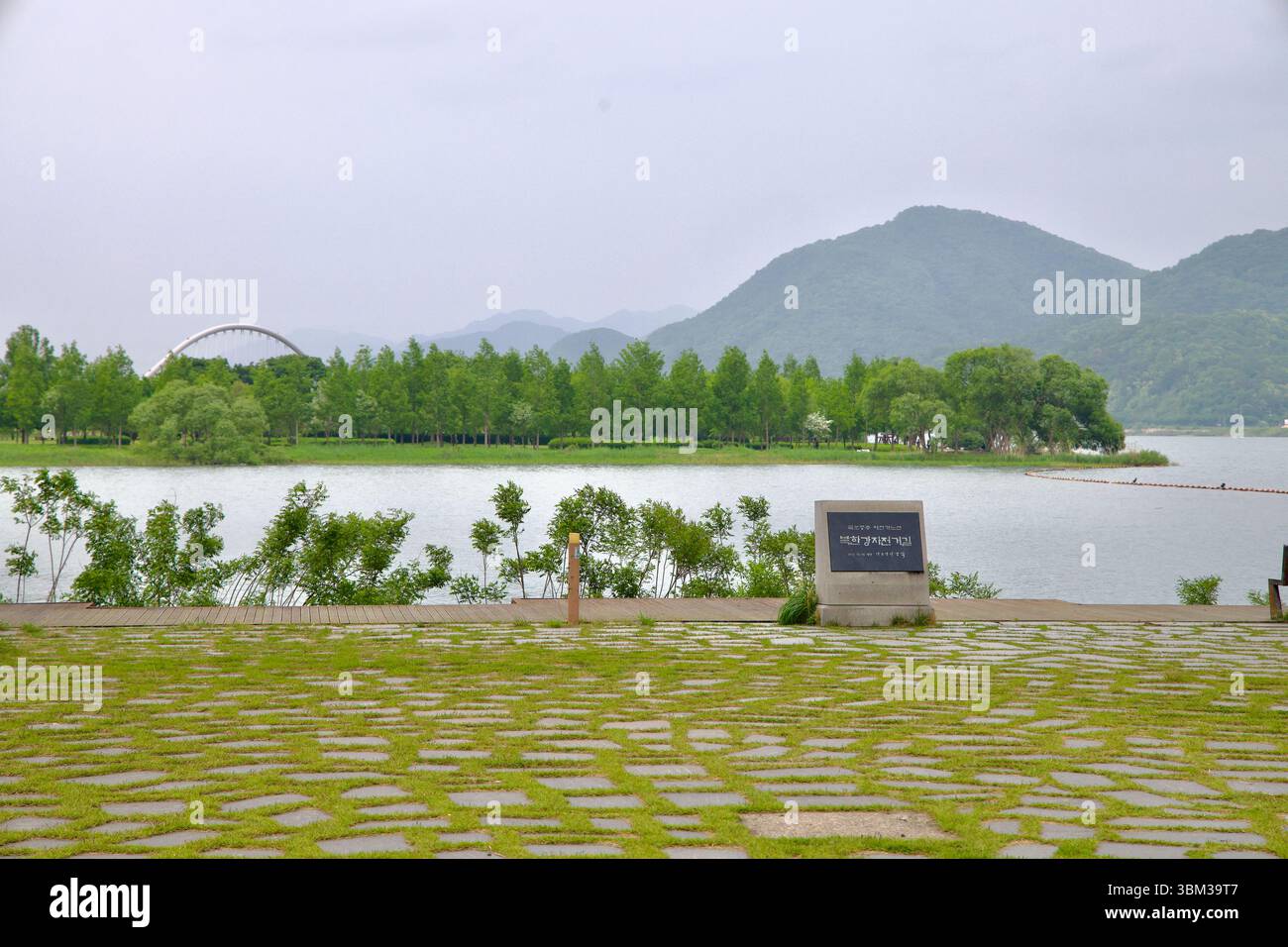 Namyangju City, South Korea - May 19th 2025: Looking across the North ...