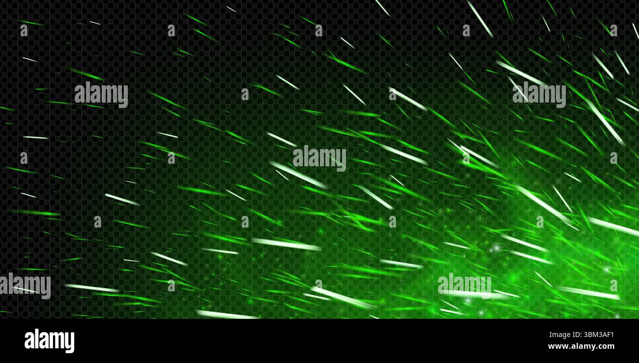 Green particle overlay on transparent hi-res stock photography and ...