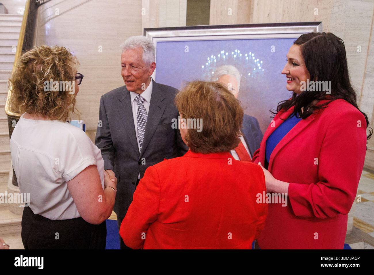 Deputy Assembly Speaker and Sinn Fein MLA Caral Ni Chuilin (left ...