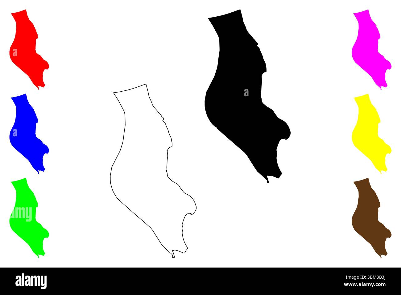 Tikrit city (Republic of Iraq, Governorate Saladin) map vector ...