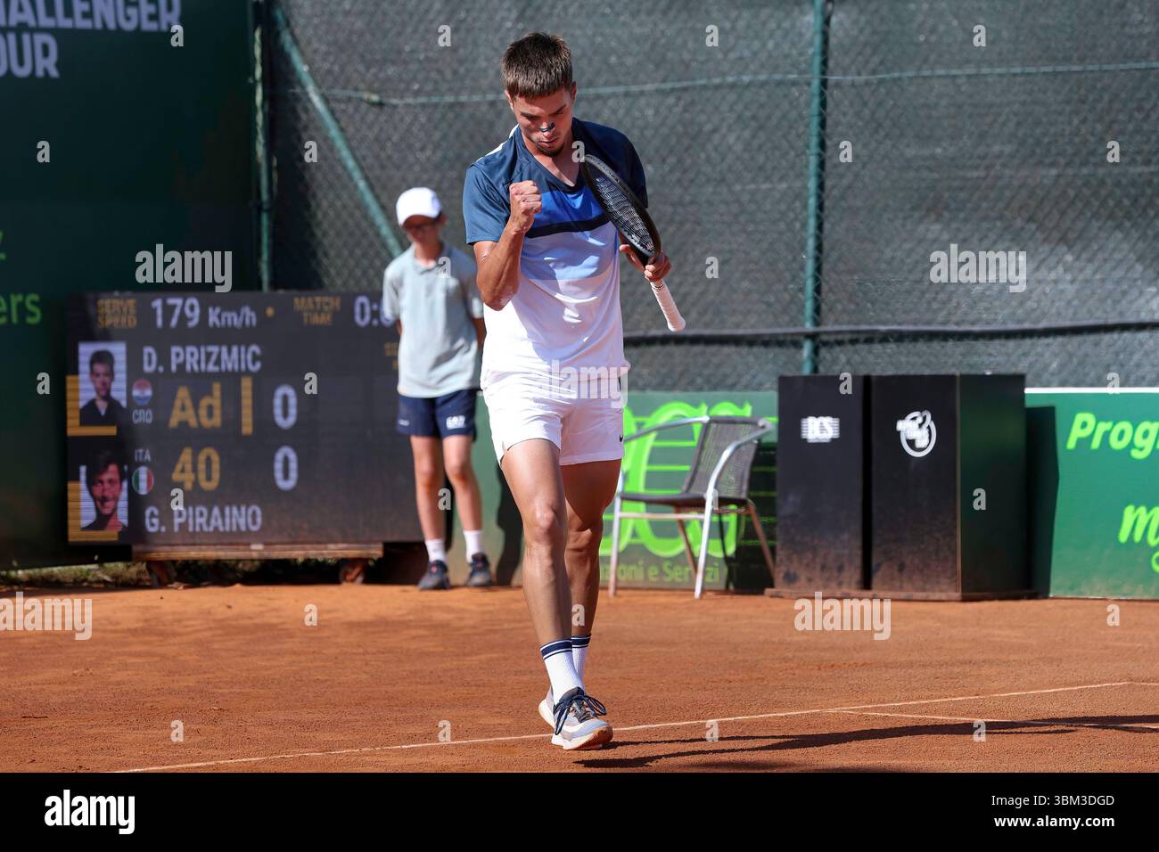 6/24/2025 Italy, Milan, 2025 06 23: Dino Prizmic celebrates a good play ...