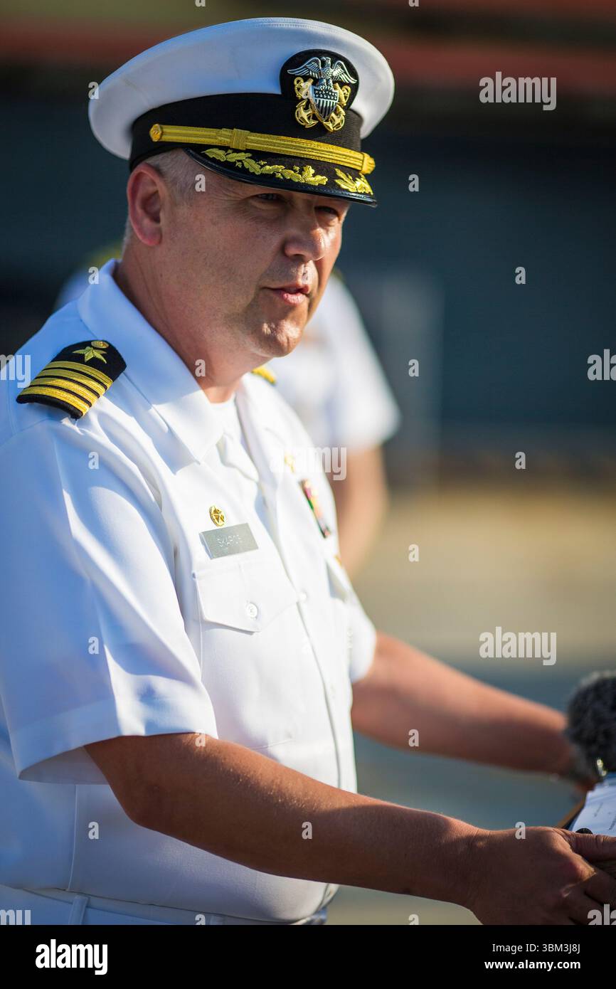 Capt. David Skarosi, Commanding Officer of the USS Gerald R. Ford ...