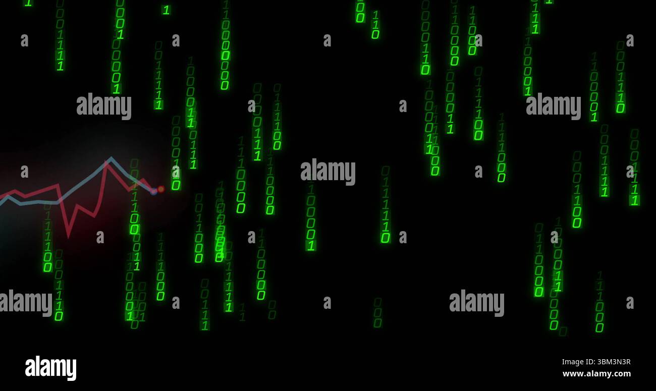 Binary code data visualization animation hi-res stock photography and ...