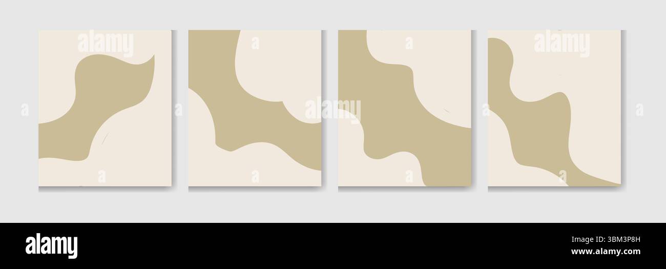 Soft beige and cream abstract forms with a minimalist aesthetic ...
