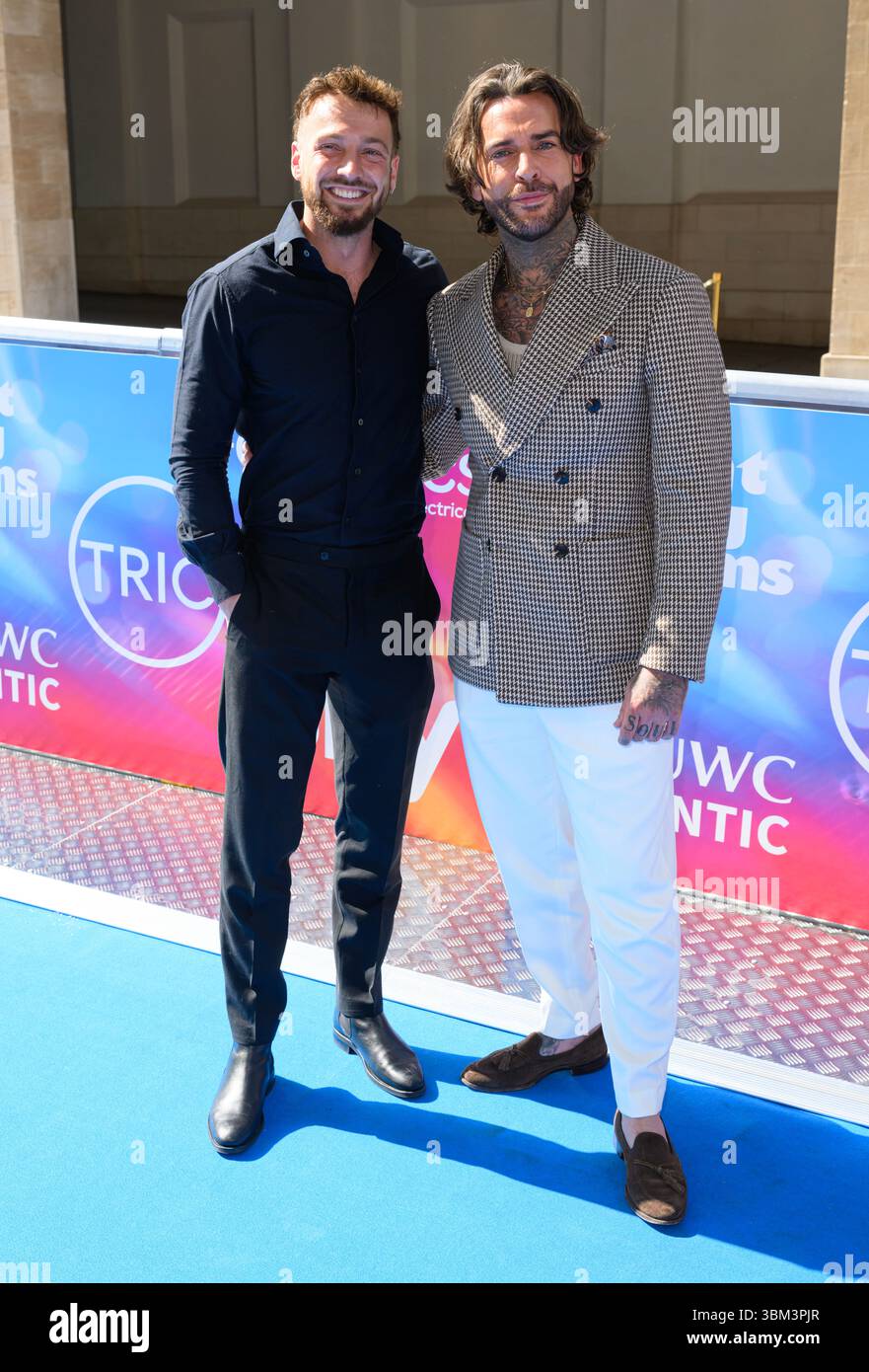 London, UK. June 24th, 2025. Sam Thompson and Pete Wicks arriving at ...
