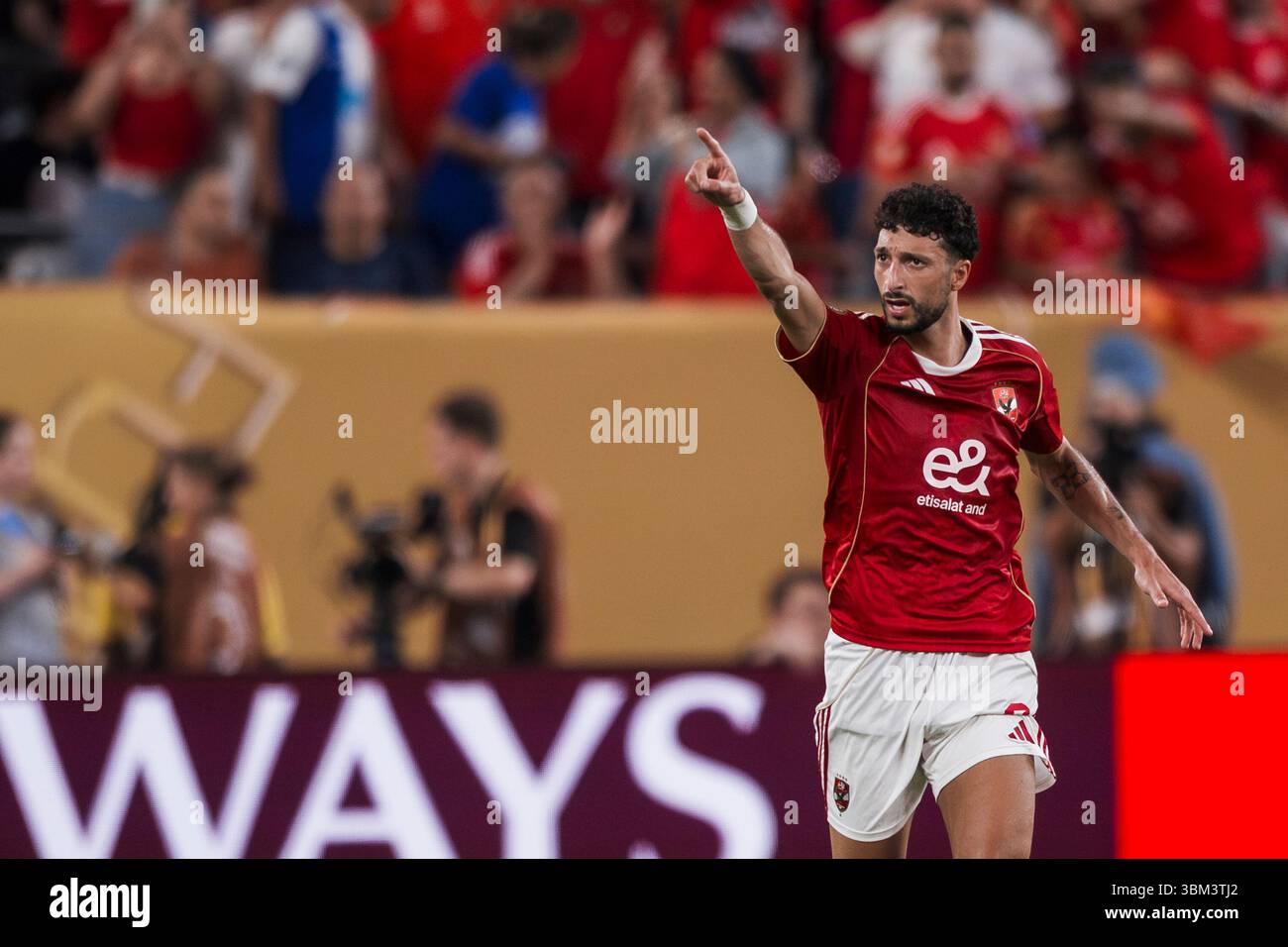 Wessam Abou Ali of Al Ahly FC celebrates during the FIFA Club World Cup ...