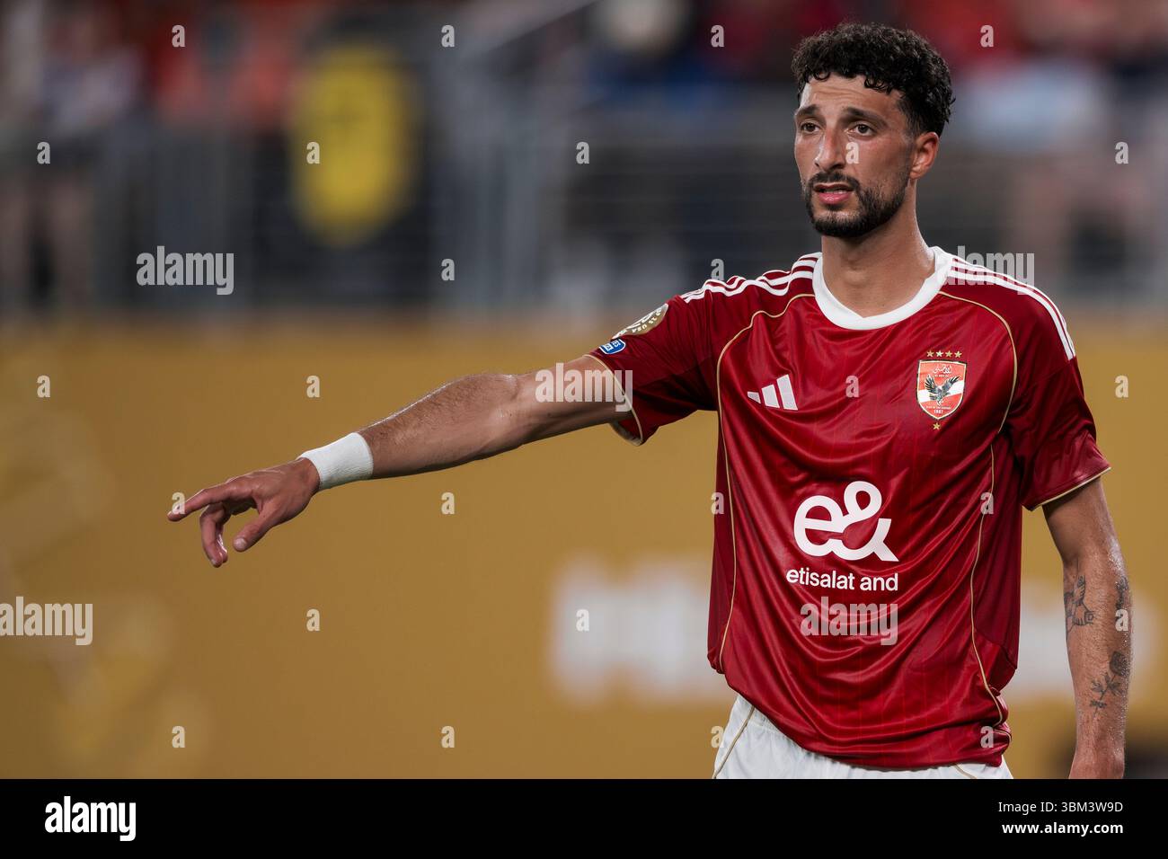 Wessam Abou Ali of Al Ahly FC gestures during the FIFA Club World Cup football match between FC ...