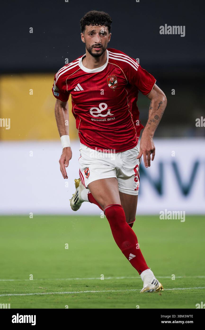 Wessam Abou Ali of Al Ahly FC runs during the FIFA Club World Cup football match between FC ...
