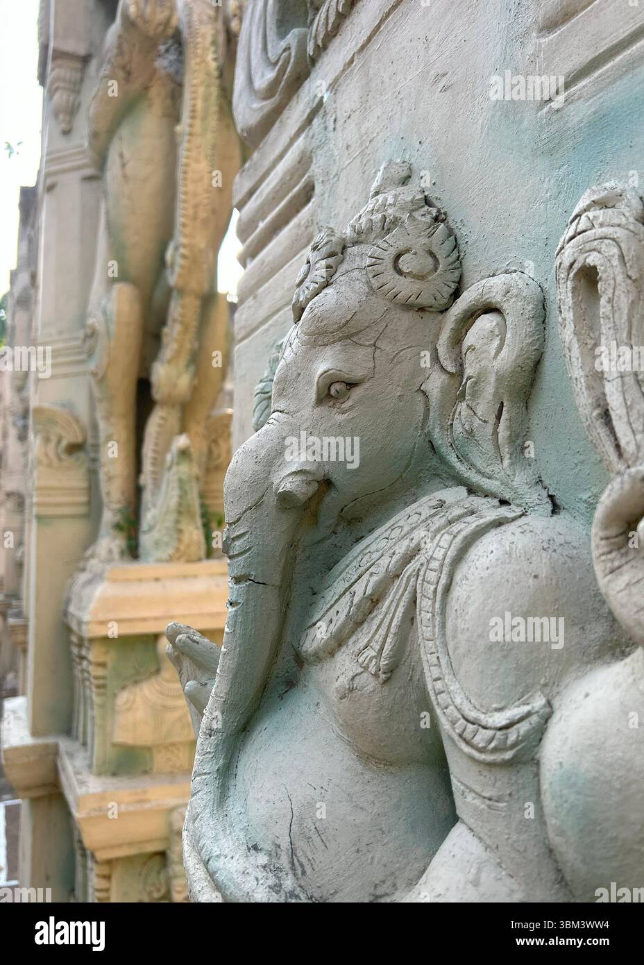 Lord Ganesh statue closeup view Stock Photo - Alamy