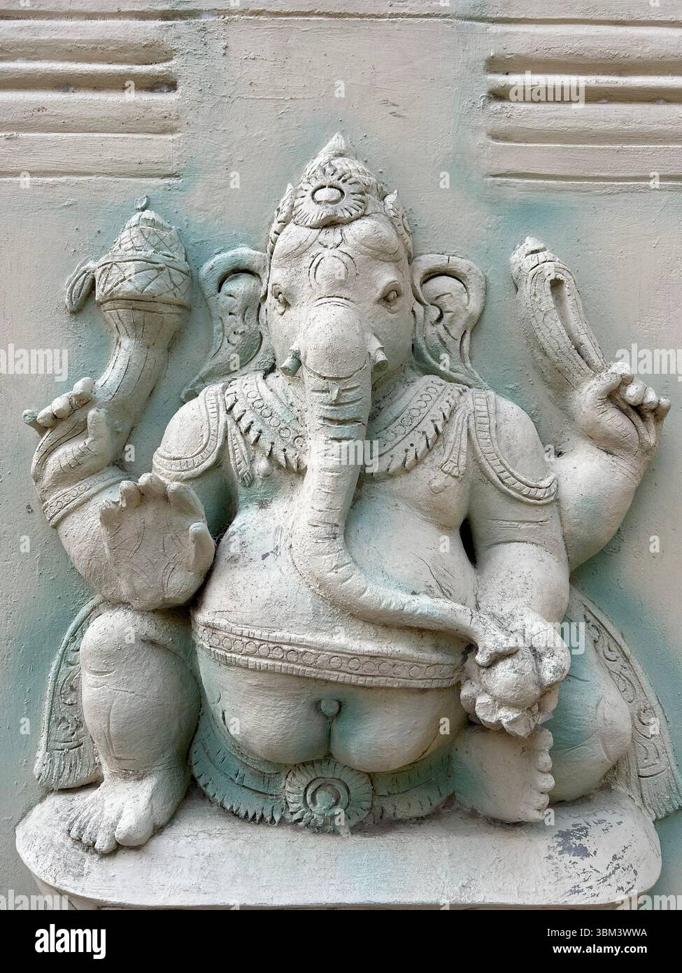 Lord Ganesh statue closeup view Stock Photo - Alamy