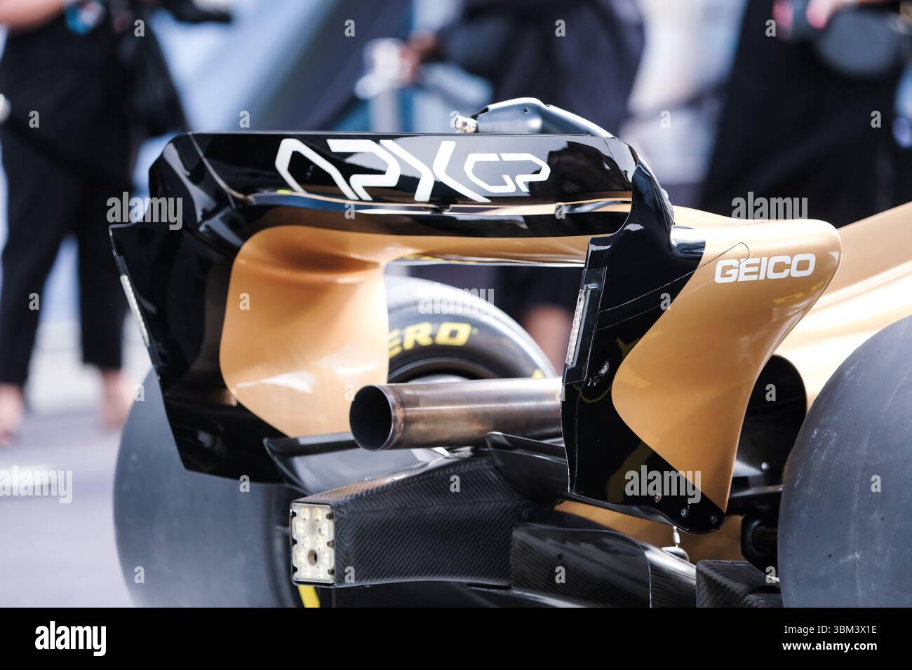 Fictional F1 Team APXGP car seen at the European Premiere of F1 The ...