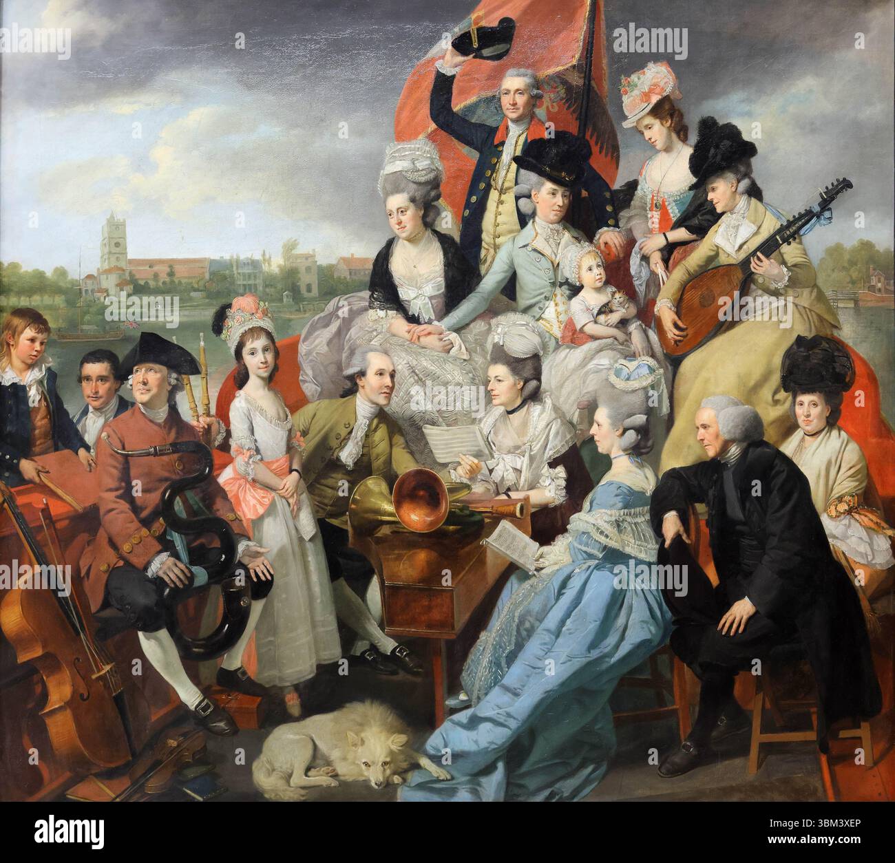 The Sharp Family by German neo-classical painter Johann Zoffany at the ...