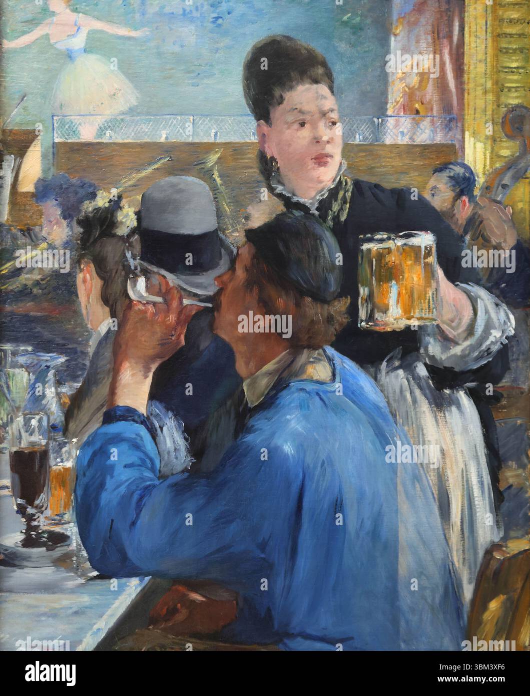 Corner of a Cafe-Concert by French Impressionist painter Edouard Manet ...