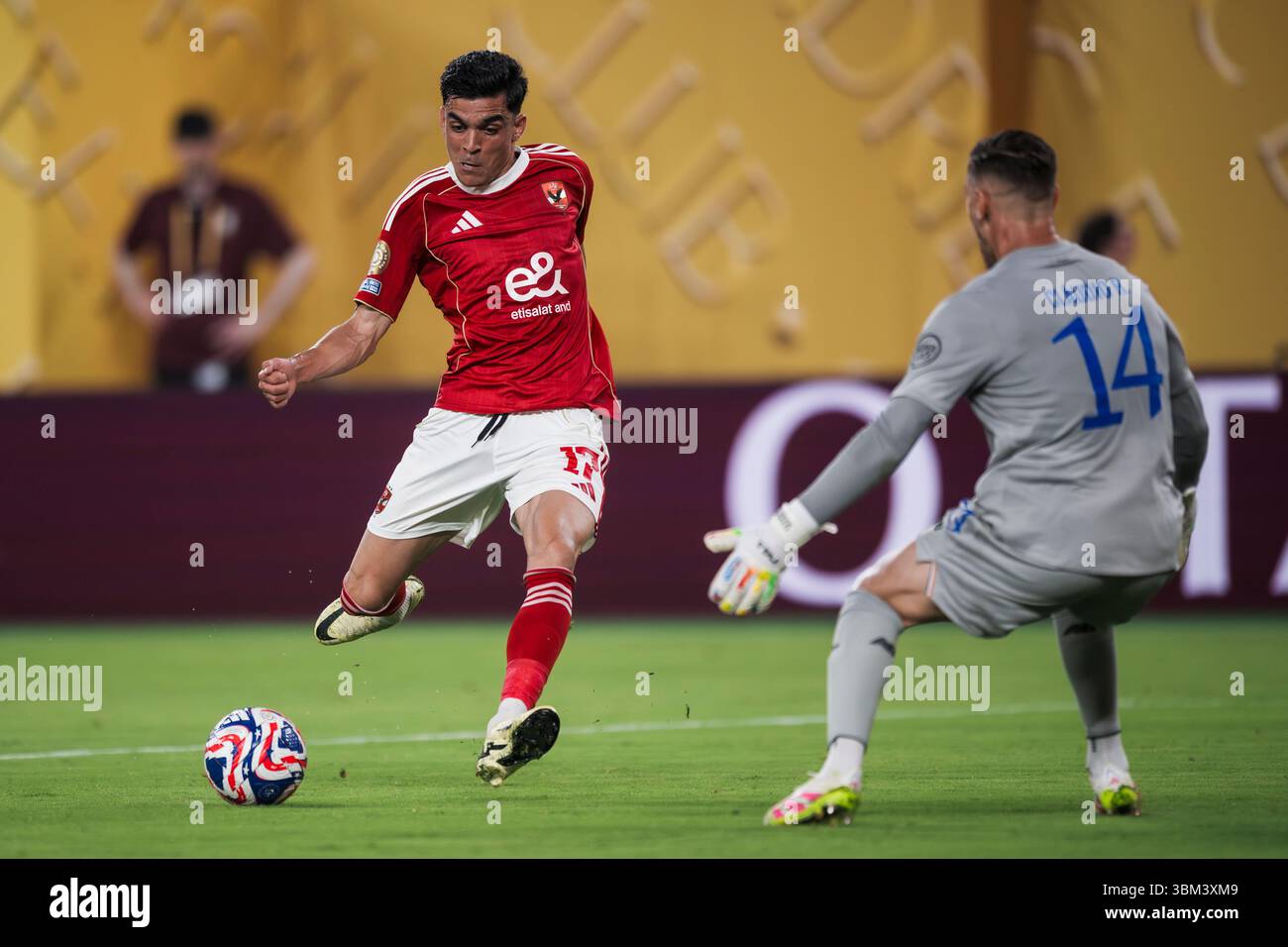 Claudio Ramos of FC Porto saves on Achraf Bencharki of Al Ahly FC ...