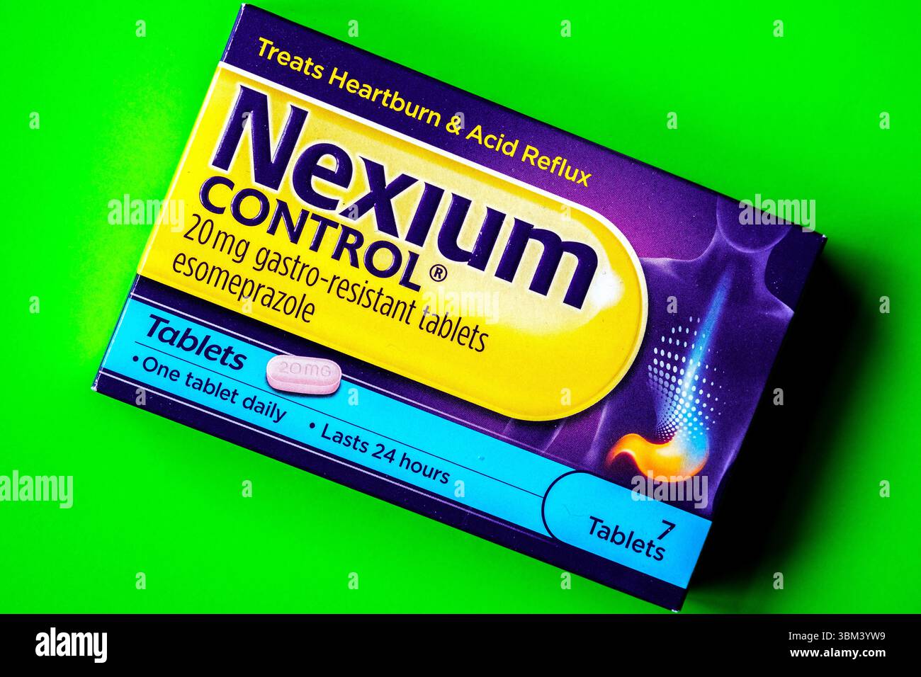 London UK, June 24 2025, Pack Or Carton Of Nexium Control Gastro ...