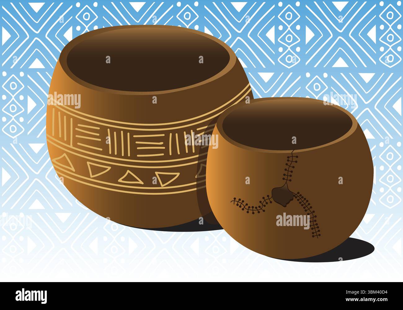 Africa Calabash bogolan Stock Vector Image & Art - Alamy