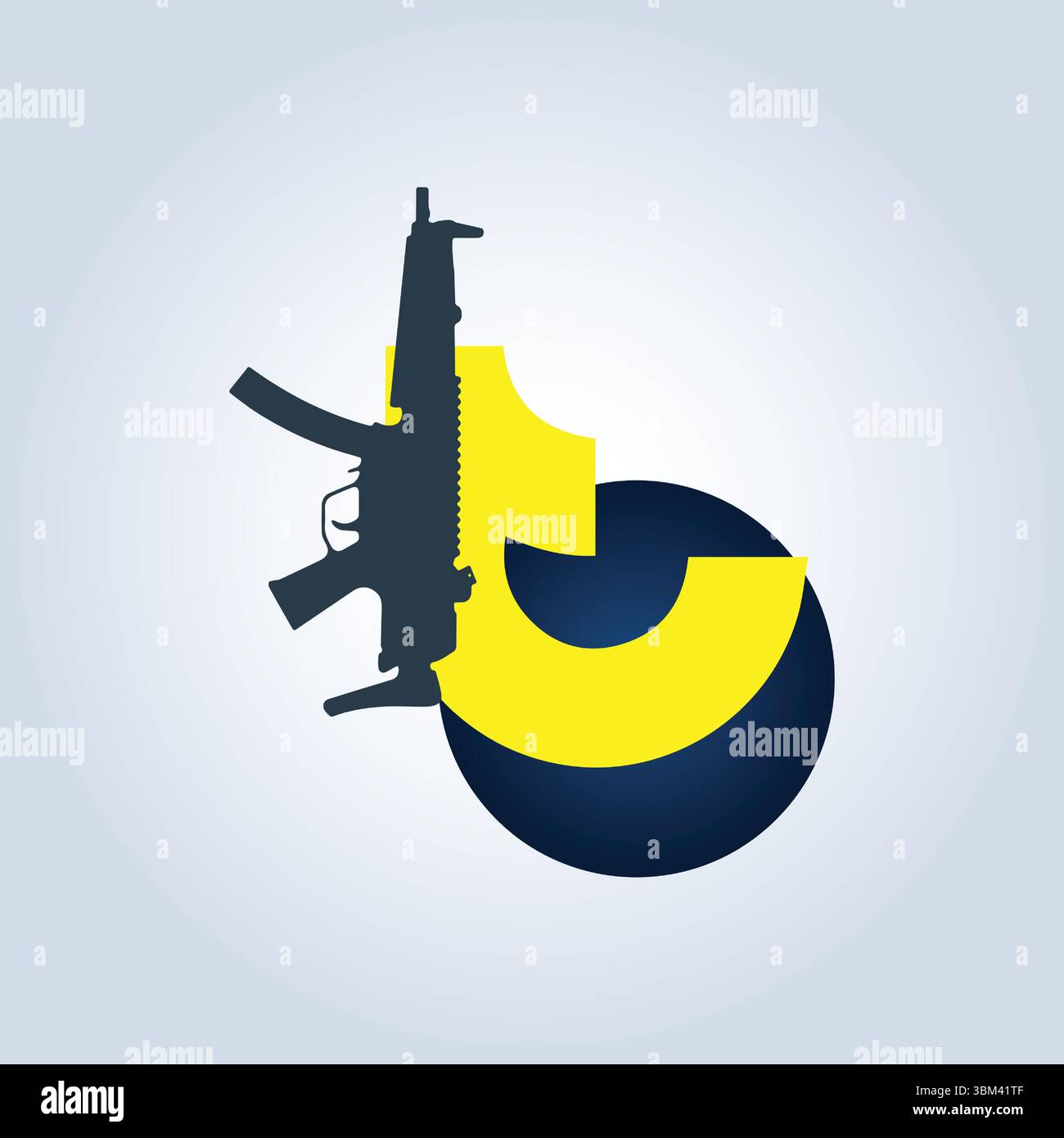 Blue and yellow logo Stock Vector Images - Alamy