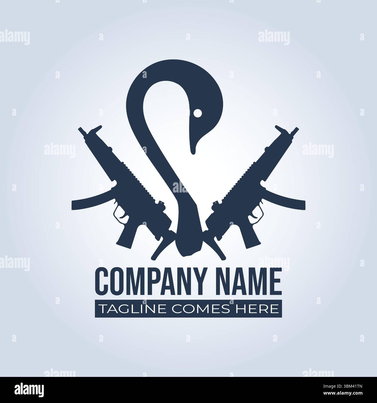 Weapon company unique logo in dark blue colors Stock Vector Image & Art ...