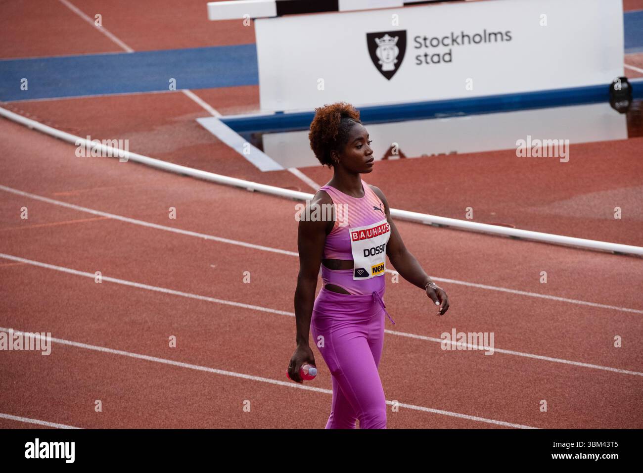 Zaynab Dosso of Italy. The Women's 100m at the Wanda Diamond League ...