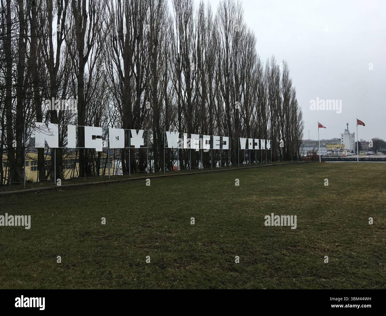 Westerplatte Monument on Gdańsk’s peninsula—an imposing 25 m granite ...