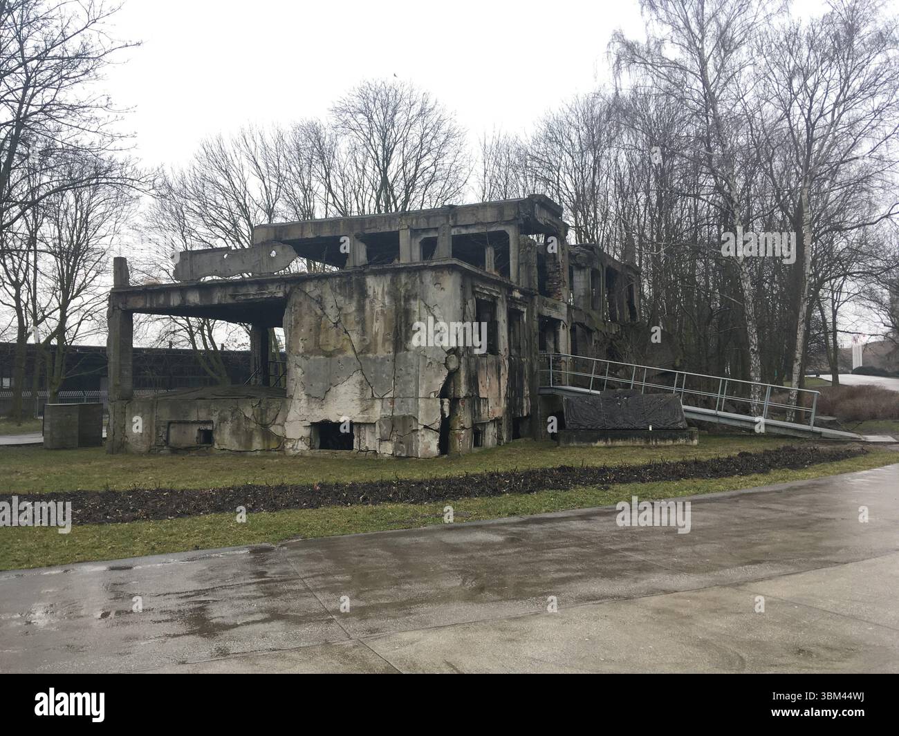 Westerplatte Monument on Gdańsk’s peninsula—an imposing 25 m granite ...