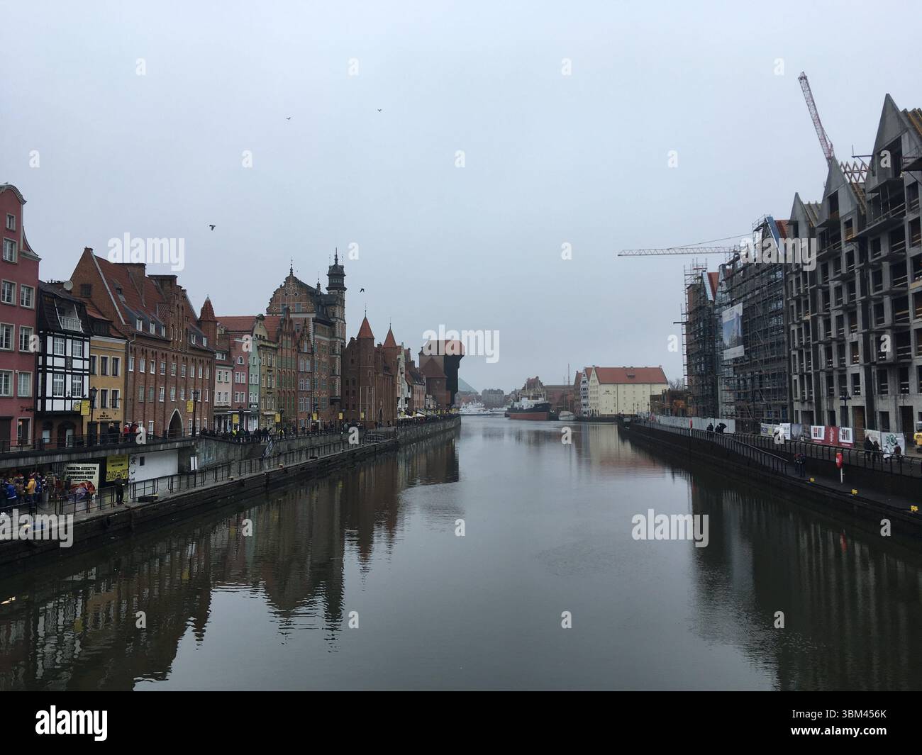 Gdańsk Old Town’s historic core—cobblestone streets lined with colorful ...