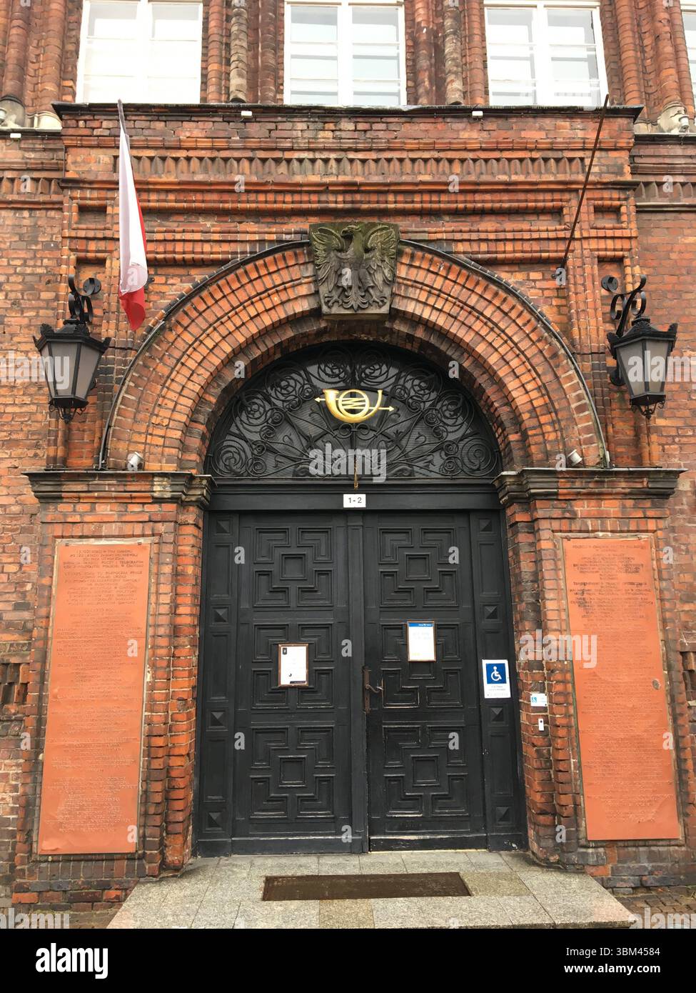 Gdańsk Old Town’s historic core—cobblestone streets lined with colorful ...