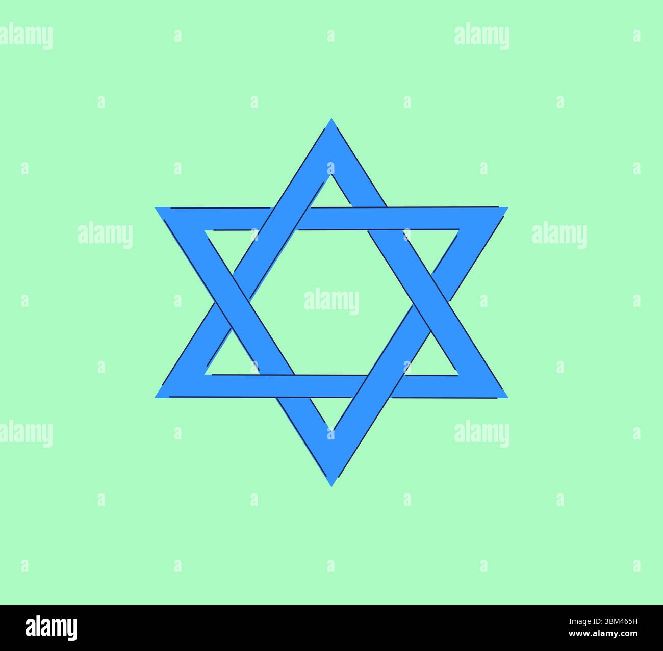 The Star of David, a symbol of Judaism, is featured in both religious ...