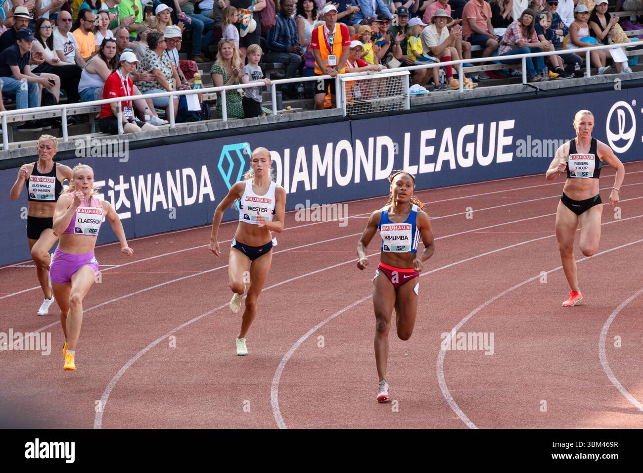 SWEDEN NATIONAL WOMEN'S 400M, DIAMOND LEAGUE 2025: Elna WESTER, Marie ...