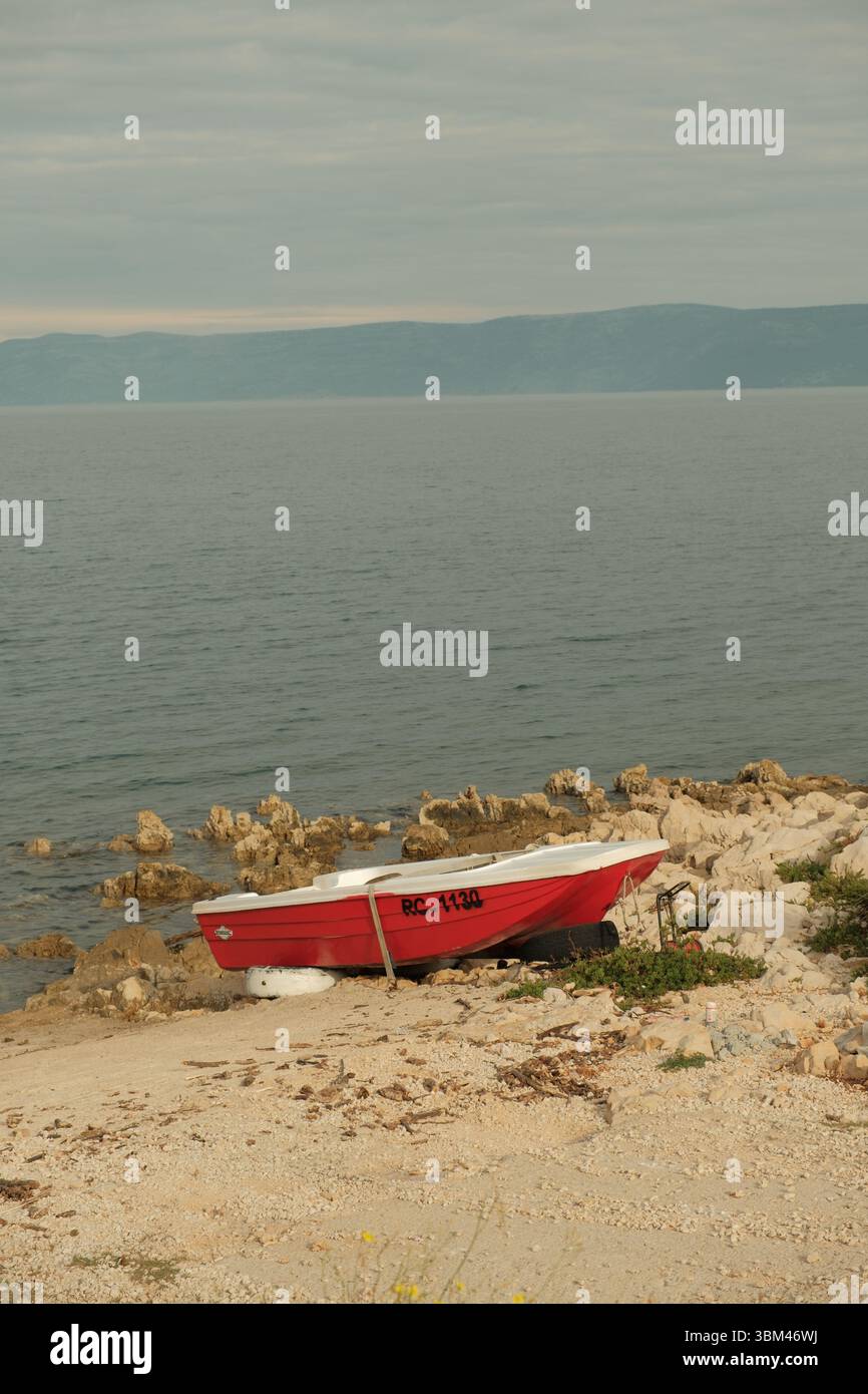 Peaceful beach scene local boat hi-res stock photography and images - Alamy