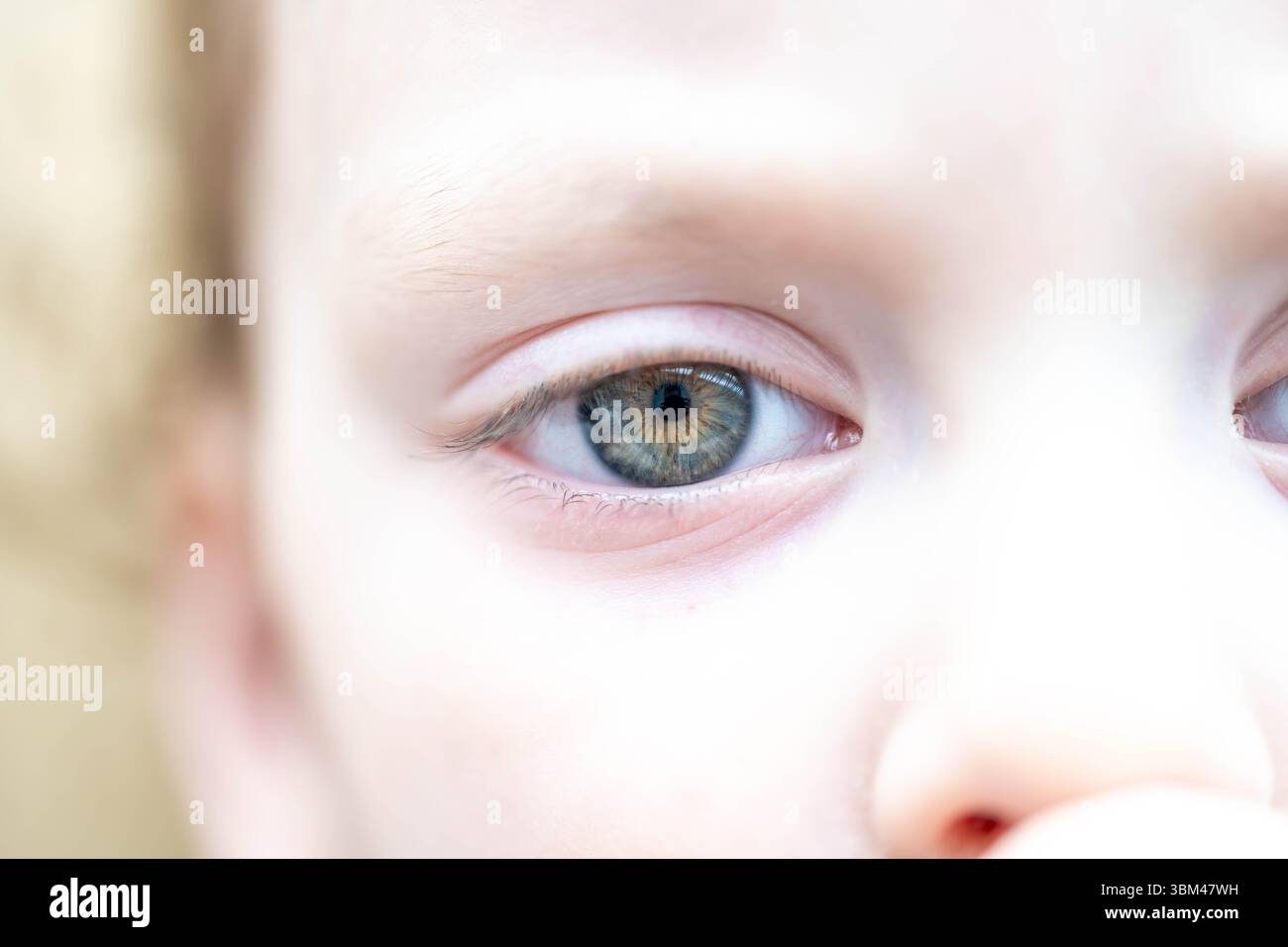 Extreme close up childs face hi-res stock photography and images - Alamy