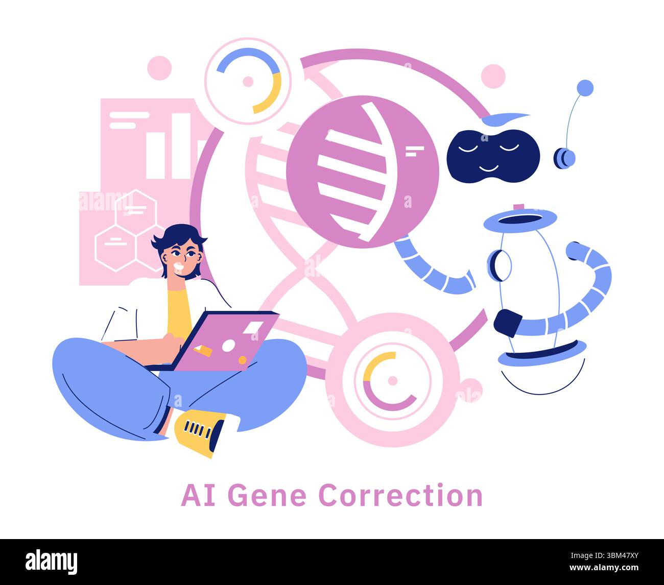 AI gene correction involves advanced technology improving medical ...