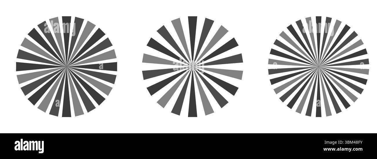 Retro black white sun rays bg. Pop art comic cartoon element Stock ...