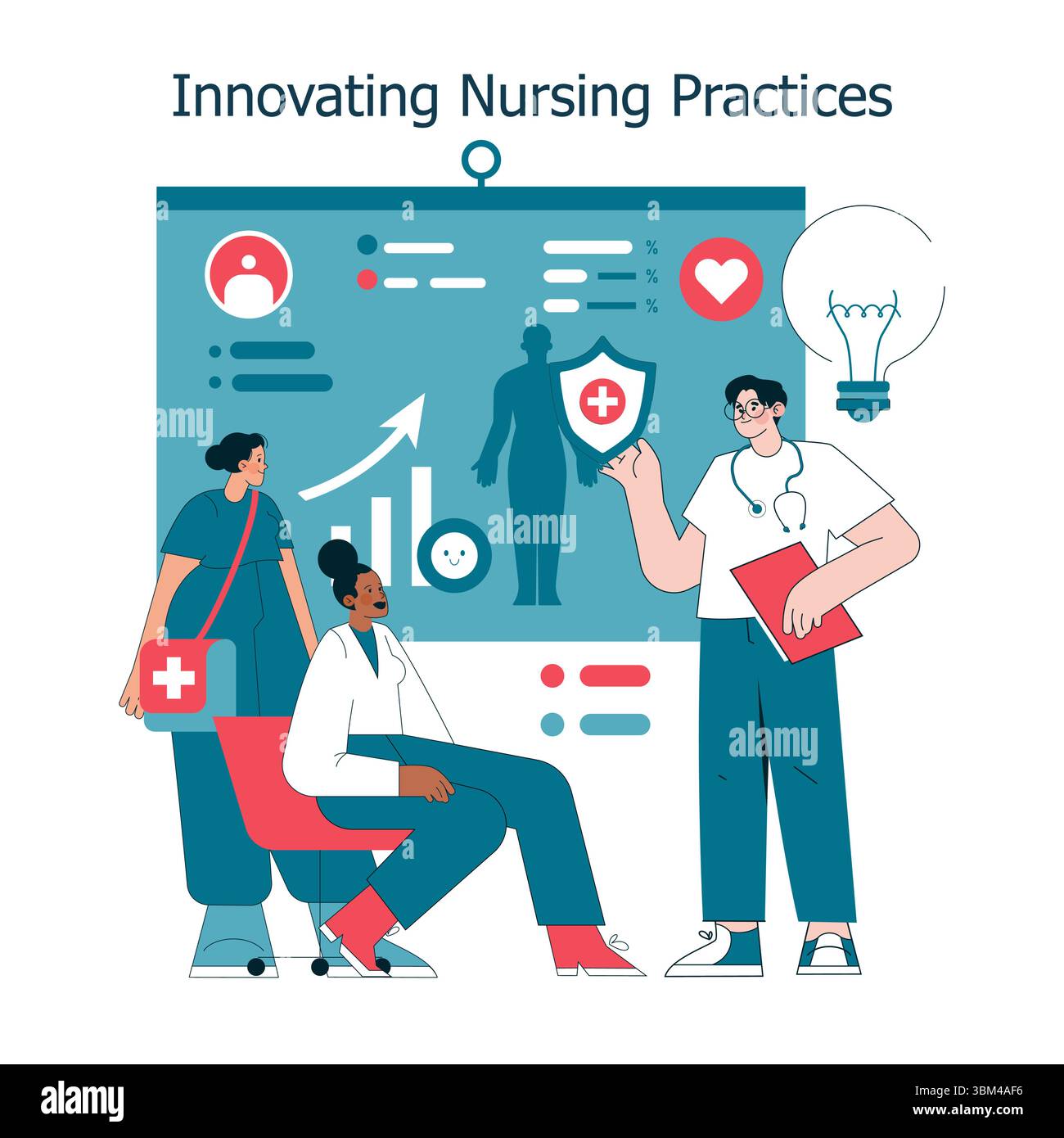 Nursing practices Stock Vector Images - Alamy