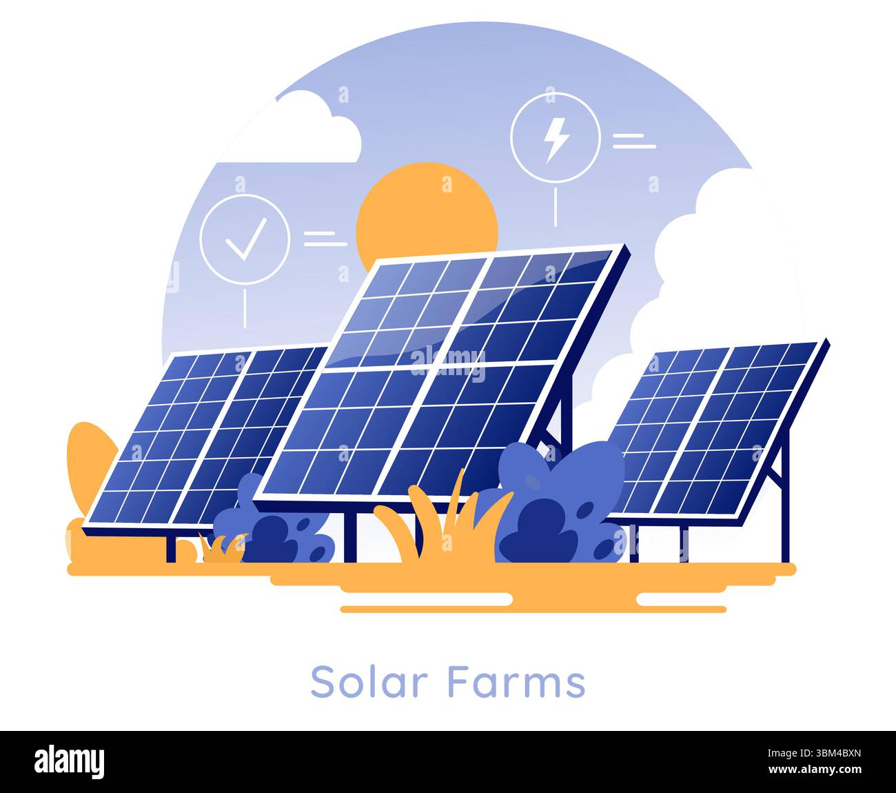 Renewable energy through solar farms demonstrates sustainable ...