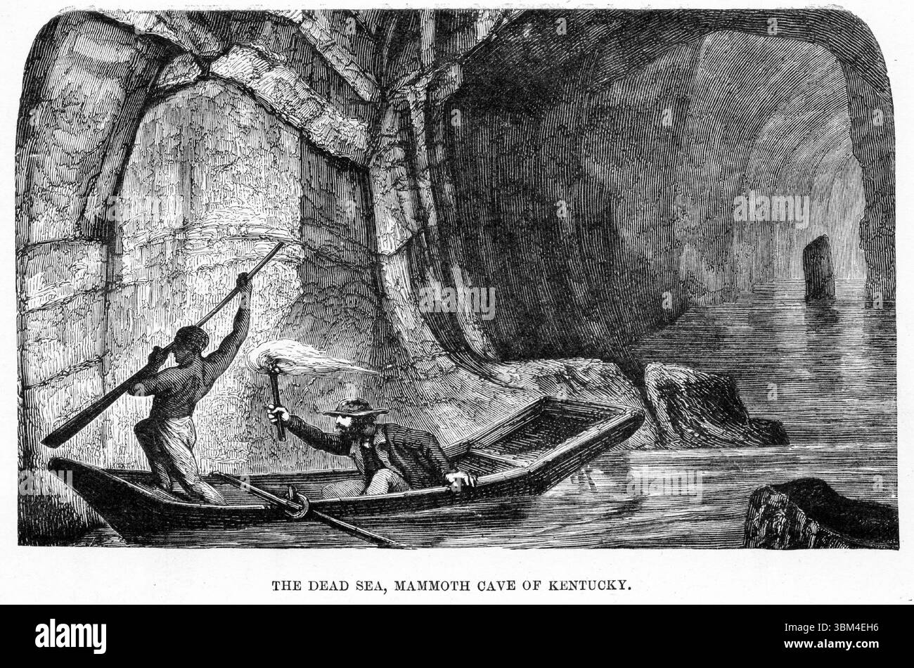 Engraving of The Dead Sea, Mammoth Cave of Kentucky, USA, from Wonders ...