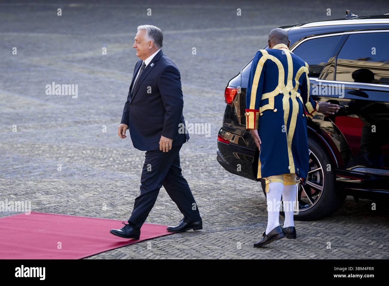 DEN HAAG - Hungarian Prime Minister Viktor Orban arrives at Paleis Huis Ten Bosch for a dinner ...