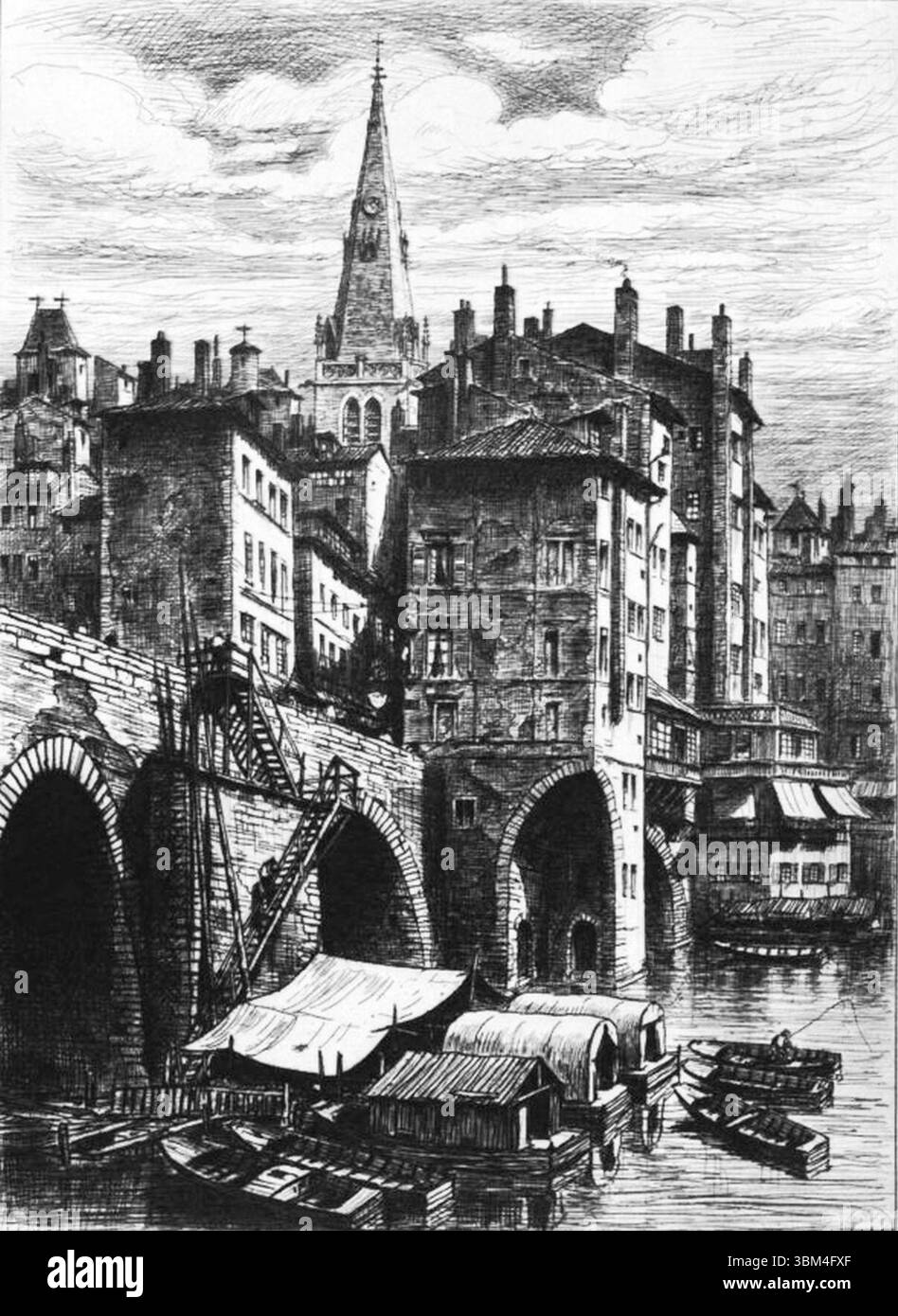 Le pont du Black and White Stock Photos & Images - Alamy