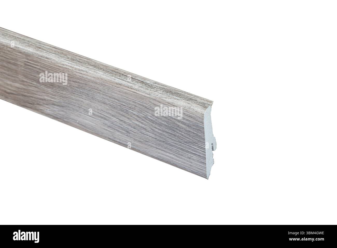 Baseboard Molding Sample Isolated on White Background. High quality ...