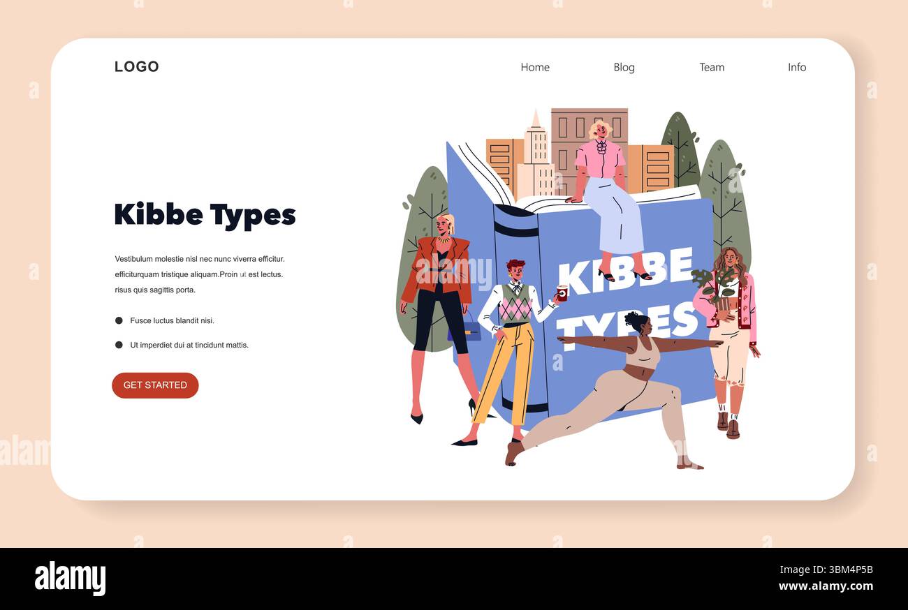 Kibbe Types concept. Vector illustration showing diverse characters ...