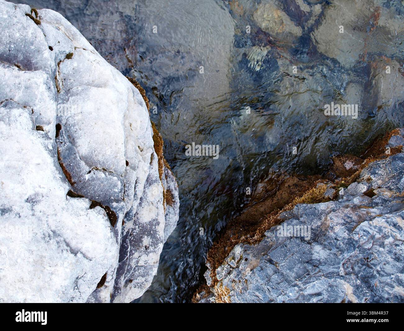 Abstracts and background textures of terrain and waterways in Banff ...