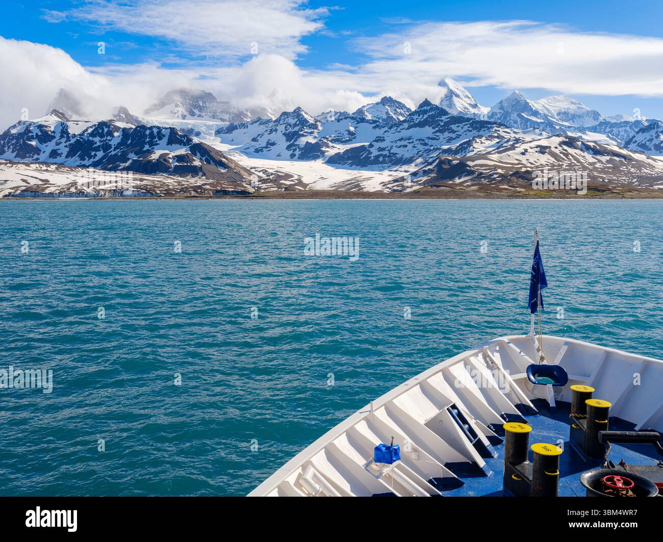 Saint Andrews Bay and the huge colonies of king penguins the Allardyce ...