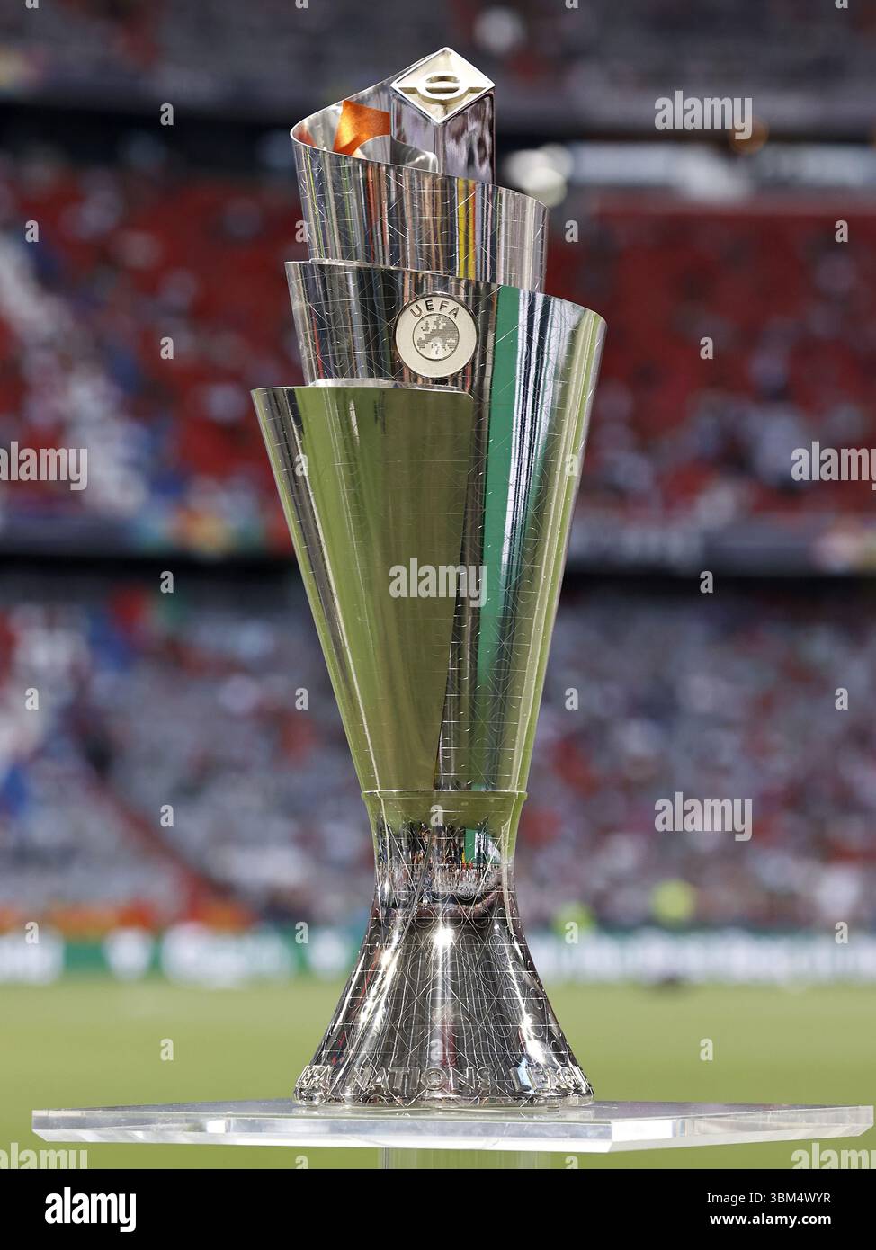 MUNCHEN - the Nations League trophy prior to the UEFA Nations League ...