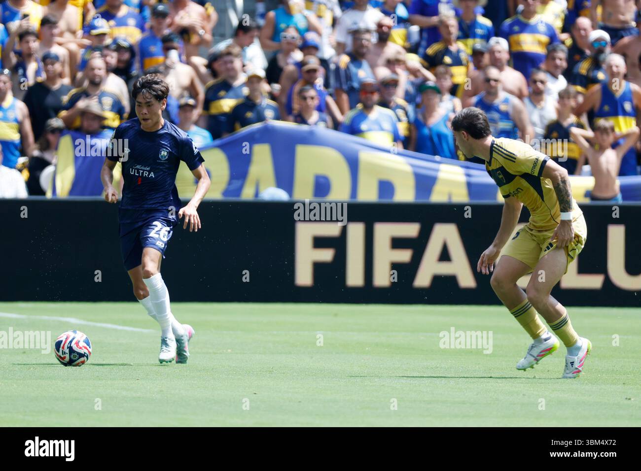 NASHVILLE, TN - JUNE 24: Auckland City FC forward David Yoo #26 pushes ...