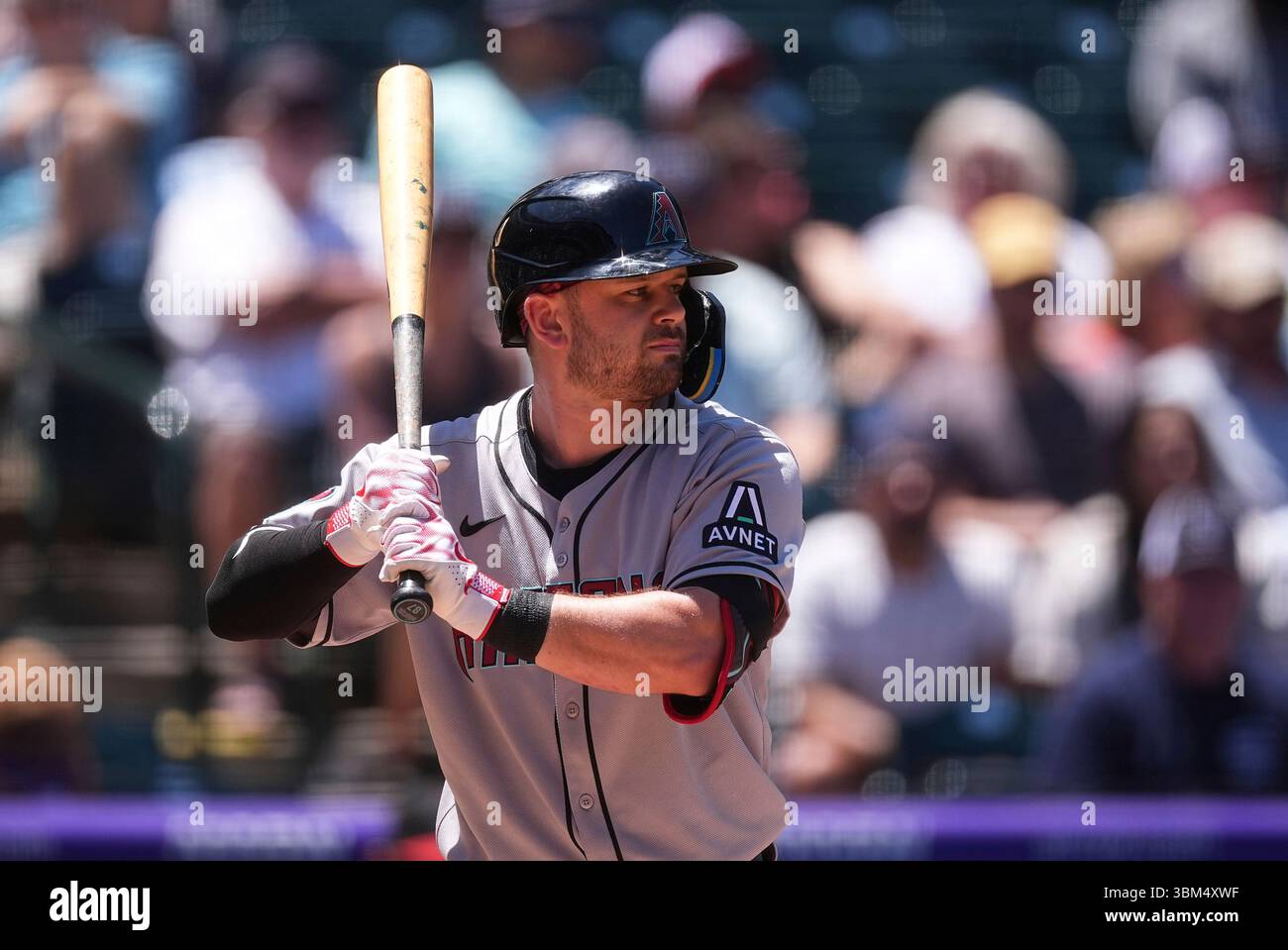 Arizona Diamondbacks left fielder Tim Tawa (13) in the second inning of ...