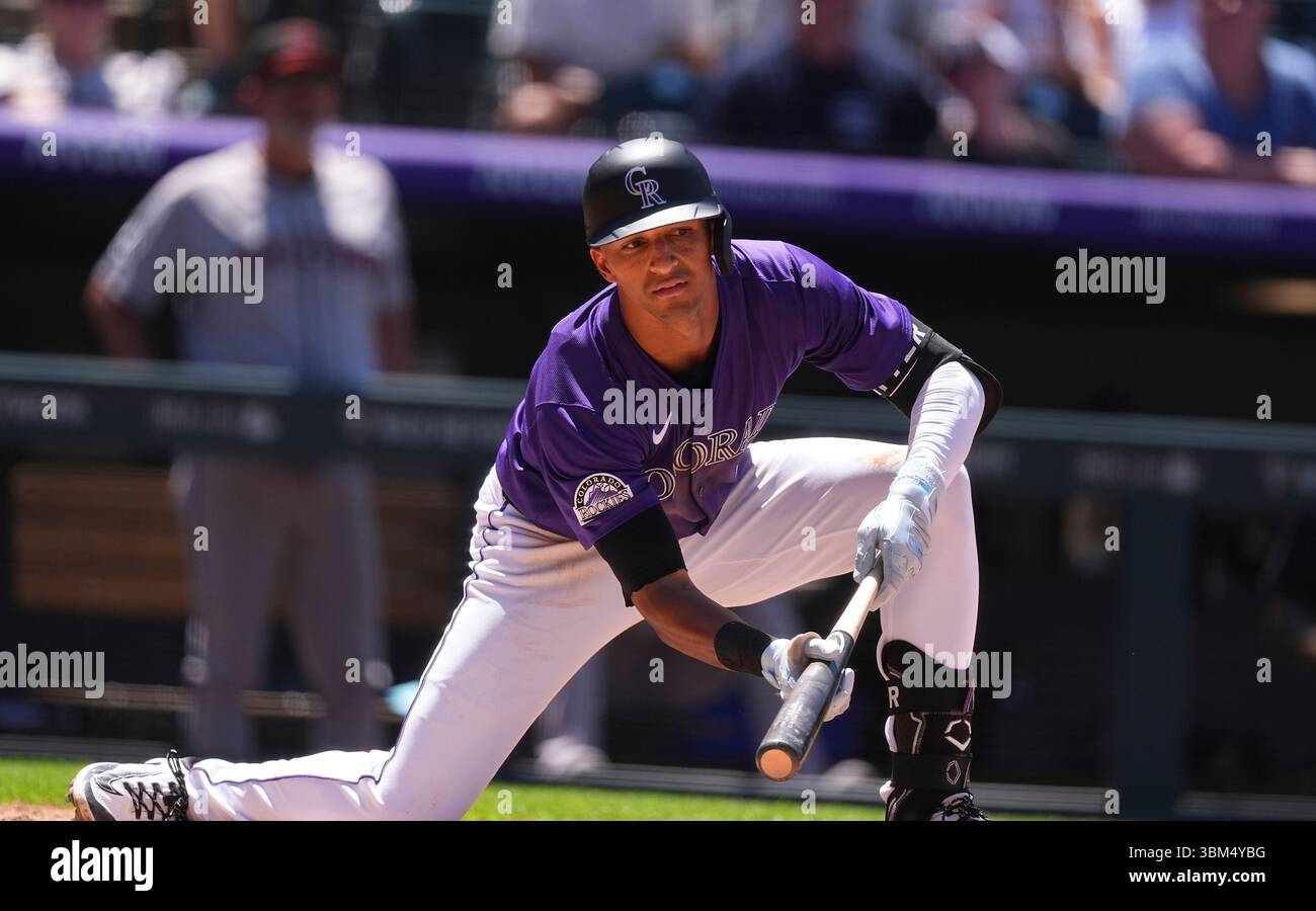 Colorado Rockies shortstop Ryan Ritter (8) in the fifth inning of a ...