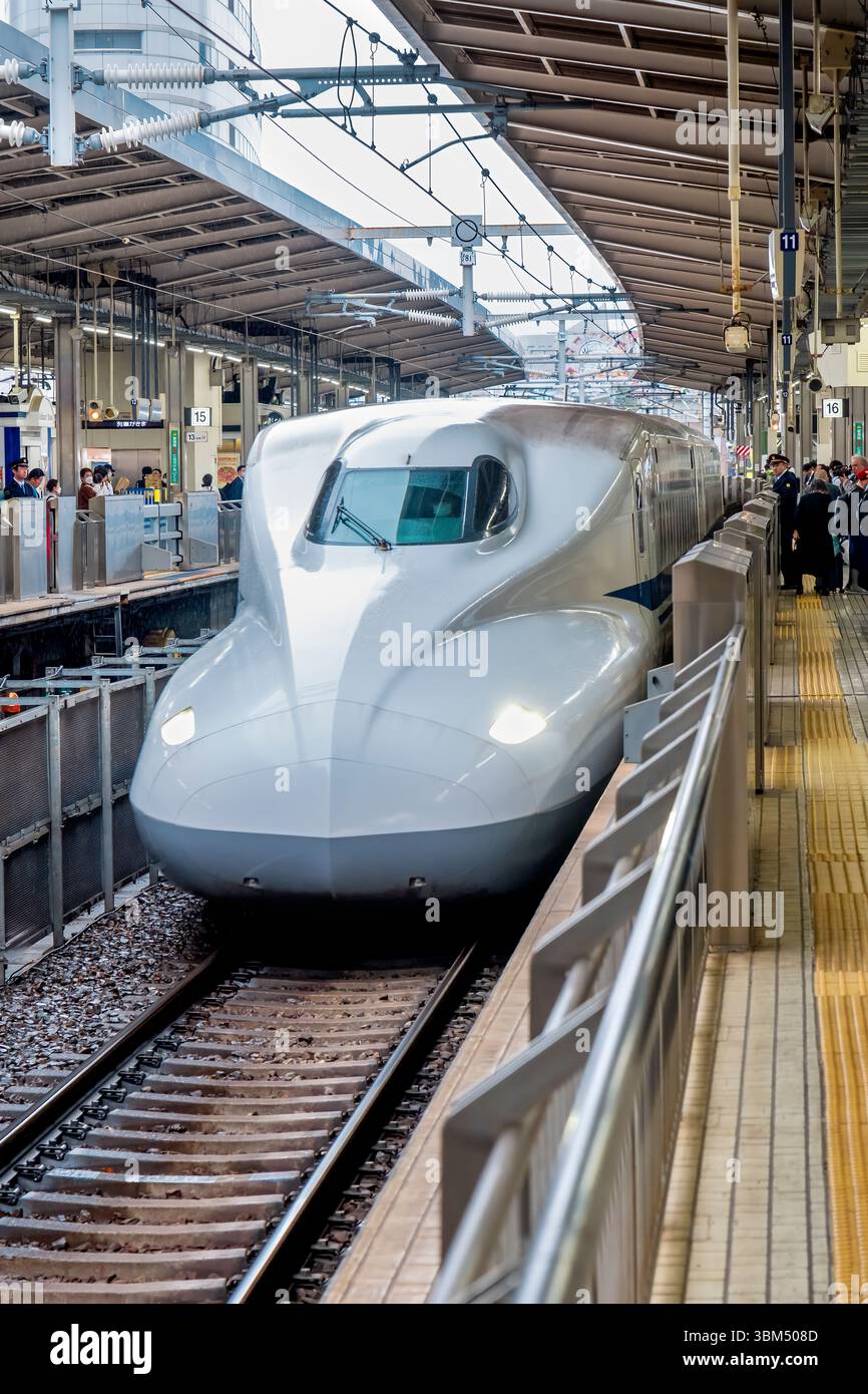 Shinkansen high speed train, Kobe, Japan. (Editorial Use Only Stock ...