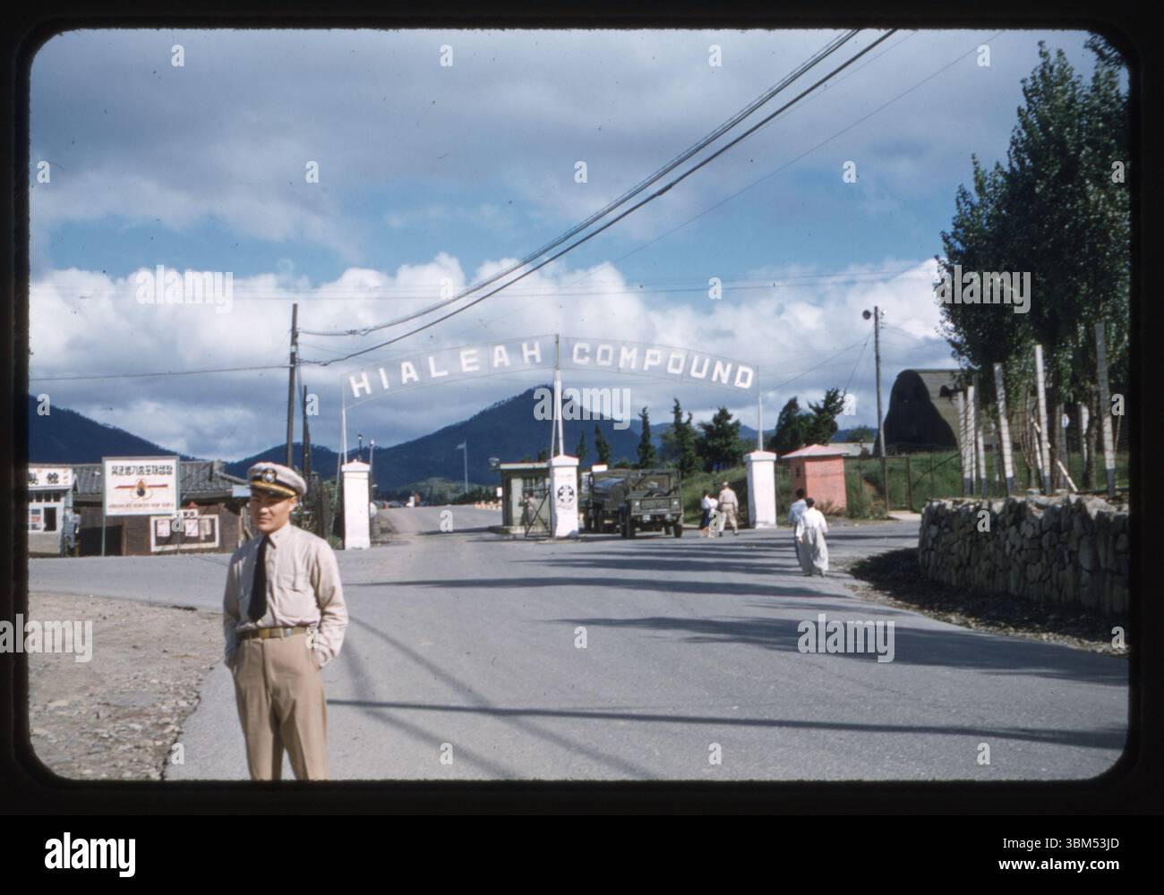 Entrance to Hialeah Compound – Pusan, Korea, September 1956 A U.S. Navy ...