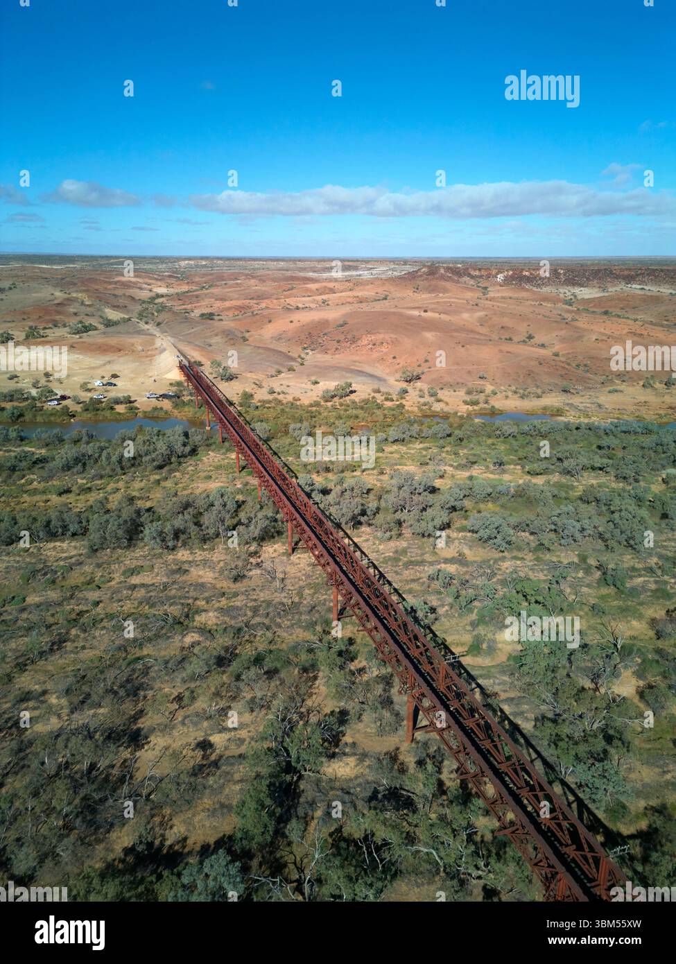 Historic 1889 Algebuckina Railway Bridge (old Ghan Line) Oodnadatta ...